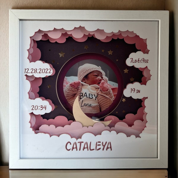 Baby Shadow Box - Etsy