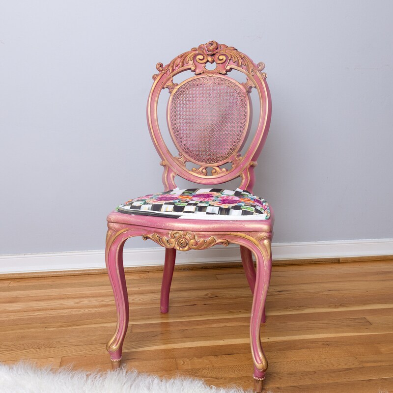Pink Chair - Etsy