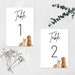 Minimalist Table Number Template, Personalized Pet Table Number, Table ...