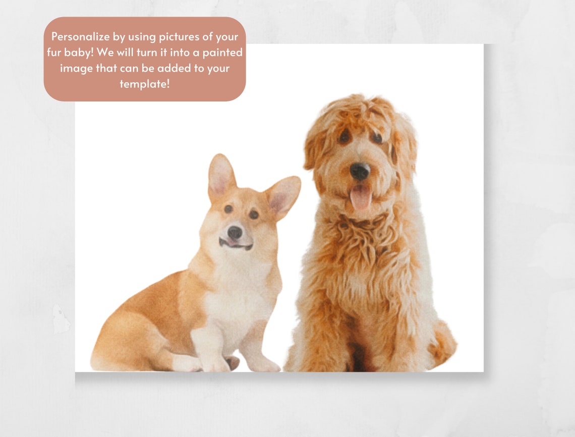 Minimalist Table Number Template, Personalized Pet Table Number, Table ...