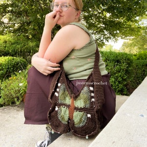 Crochet Butterfly Bag Pattern PDF - Etsy