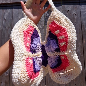 Crochet Butterfly Bag Pattern PDF - Etsy