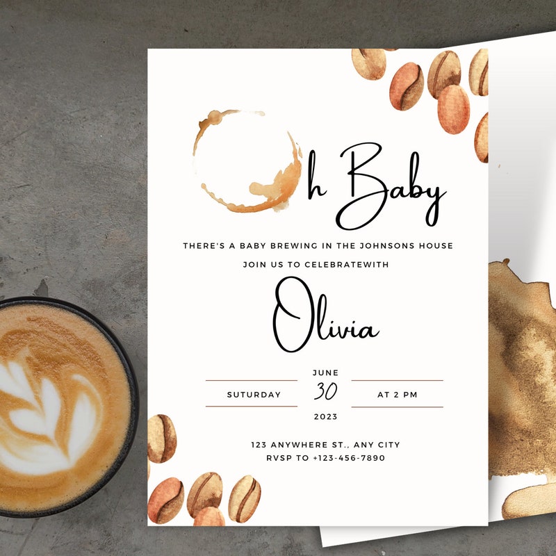 Coffee Baby Shower - Etsy