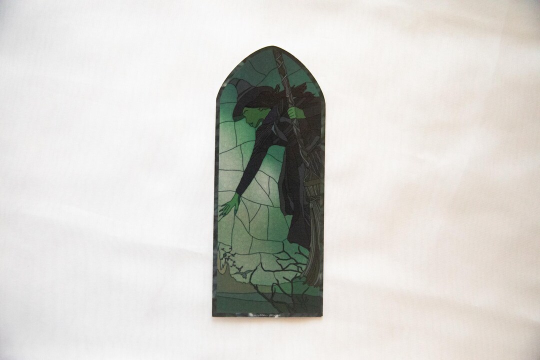 Elphaba Stained Glass Bookmark - Etsy