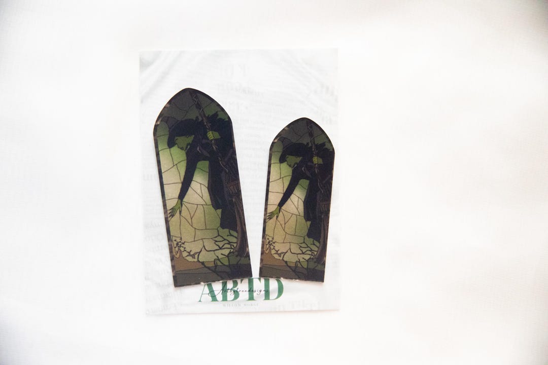 Elphaba Stained Glass Sticker - Etsy