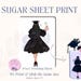Sugar Sheet Graduation Light Skin Girl Woman Graduating Print - Class ...