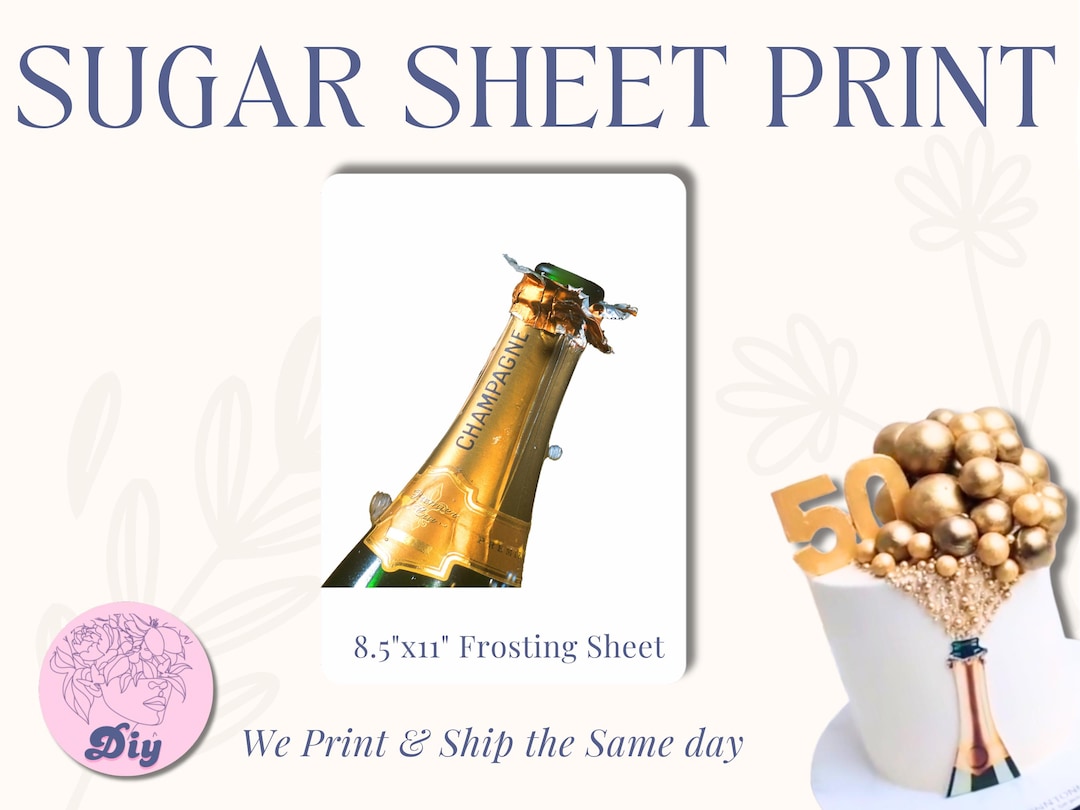 Sugar Sheet Champagne Print - Etsy