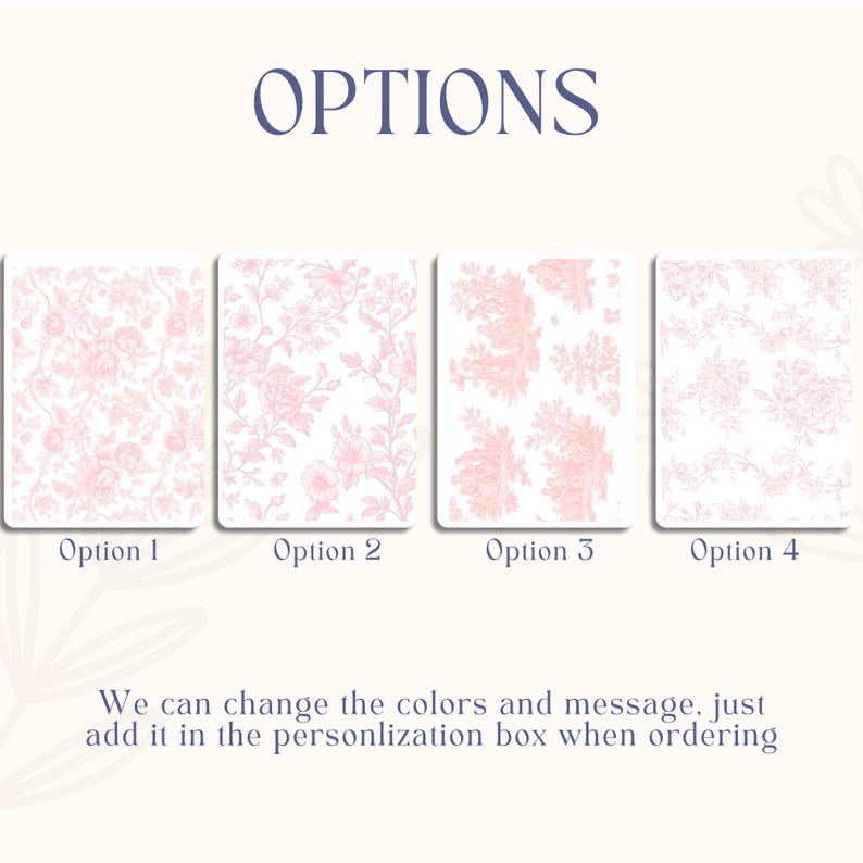 Pink Floral Print Sugar Sheet – Pink Toile Fabric Theme Edible Image ...