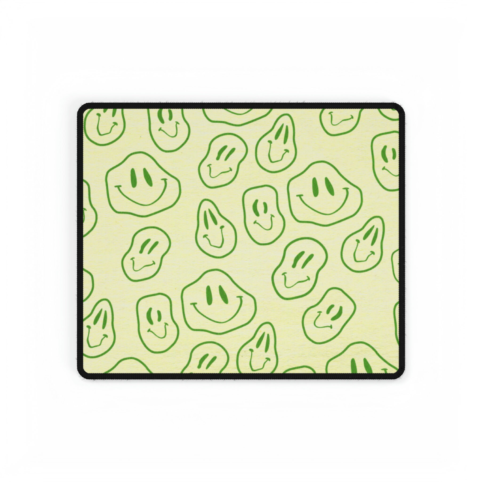Smiley Face Desk Pad, Cute Desk Mat Accessory, Trendy Workspace, Trippy ...