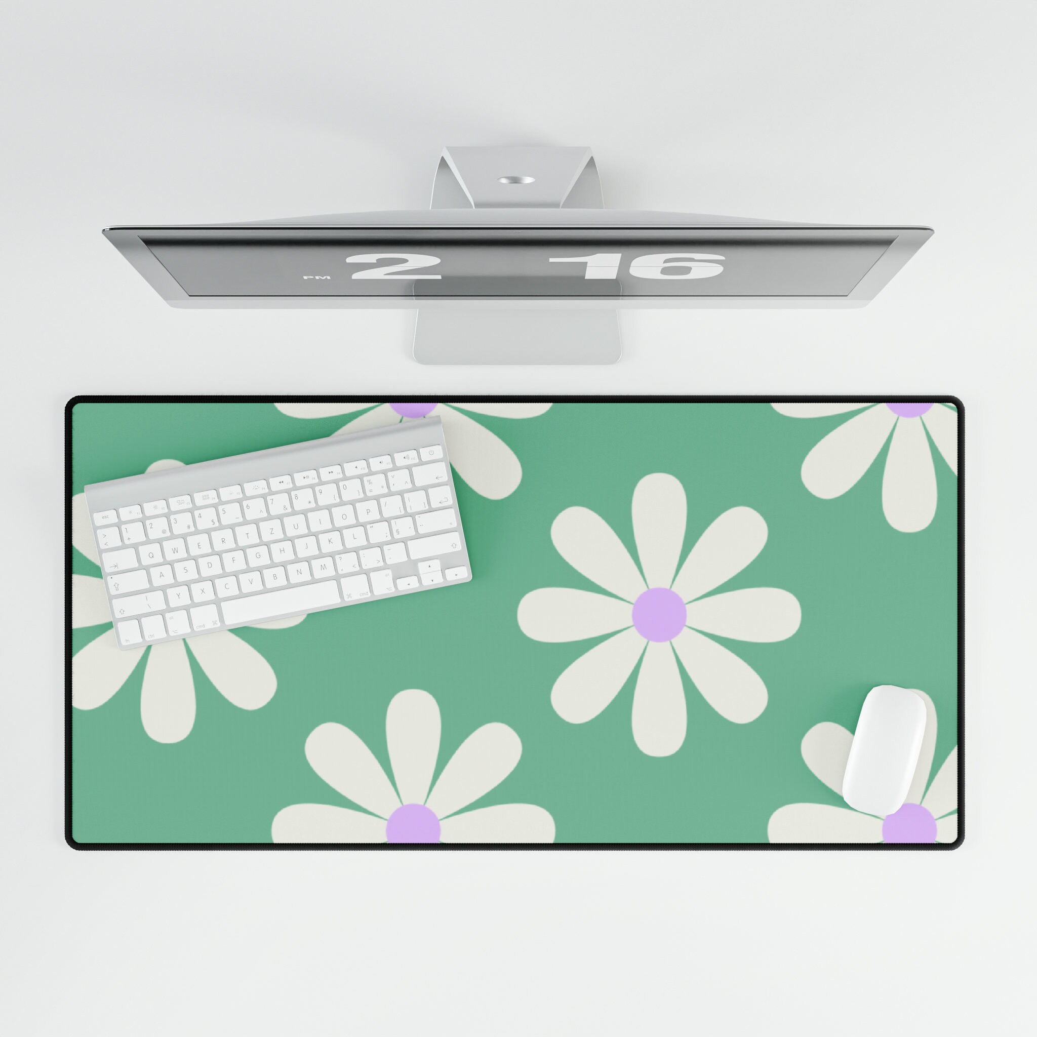 Flower Desk Mat, Desk Accessory, Cute Workspace, Trendy Workspace ...