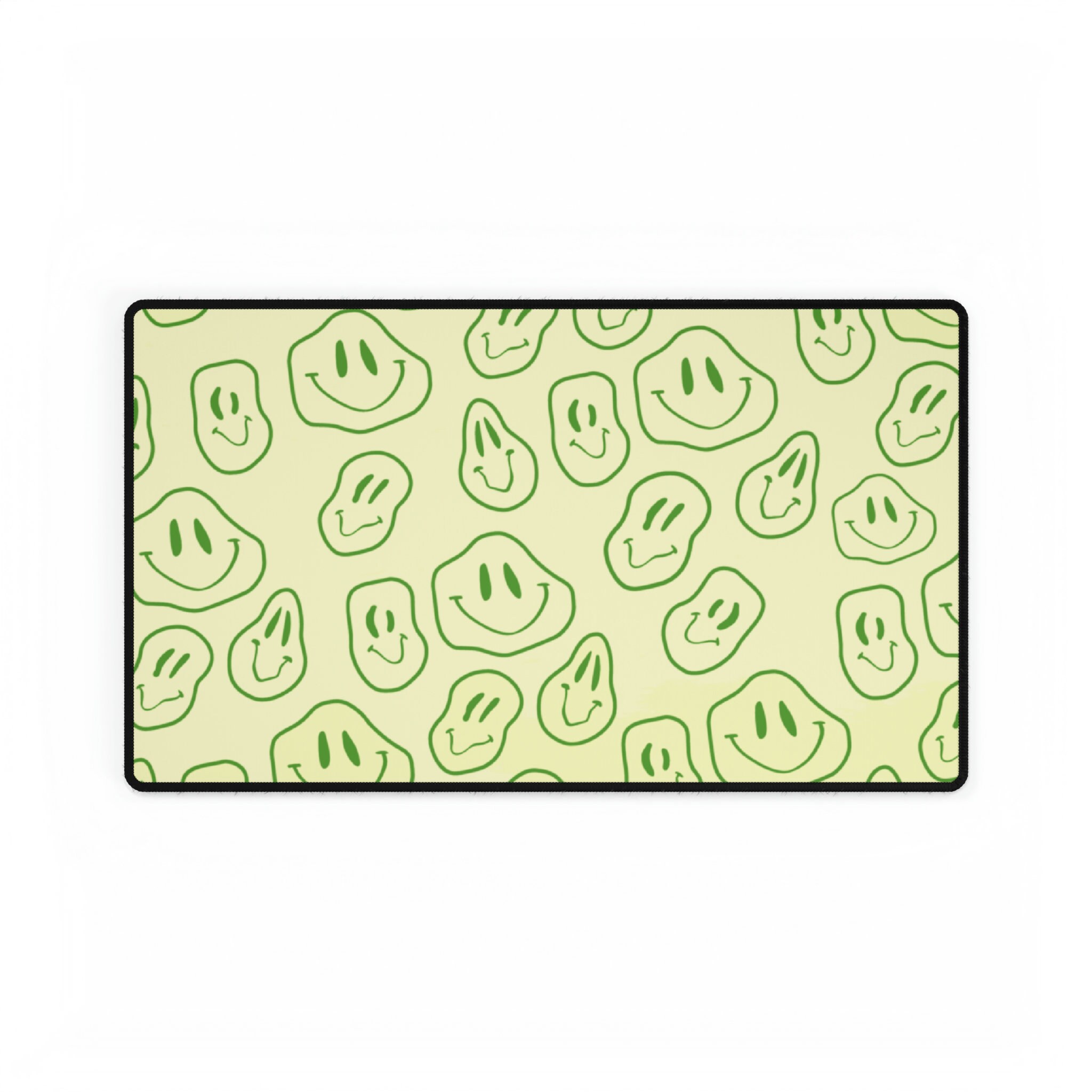 Smiley Face Desk Pad, Cute Desk Mat Accessory, Trendy Workspace, Trippy ...