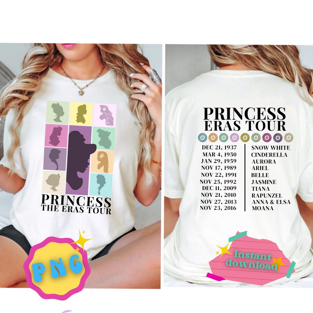 Princess Eras Tour - 300 DPI - Princesses - Magical Princess PNG ...