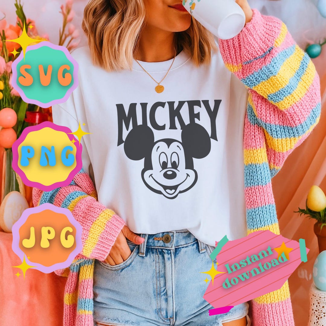 Rock N Roll Mickey SVG - PNG - JPG - Etsy