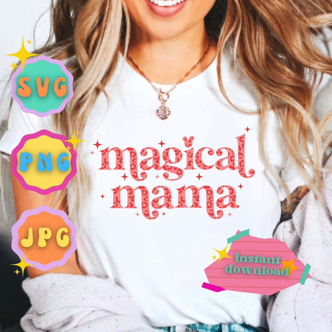 Magical Mama - Cheetah Print- SVG - PNG - Etsy