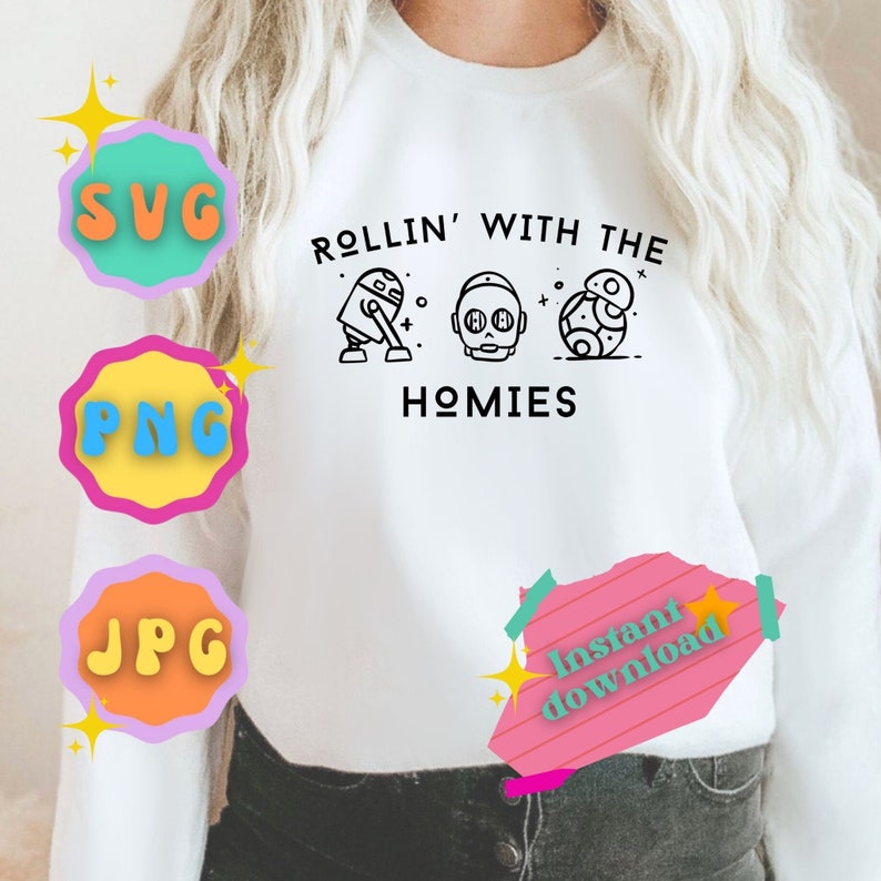 Rollin With the Homies SVG PNG JPG - Etsy