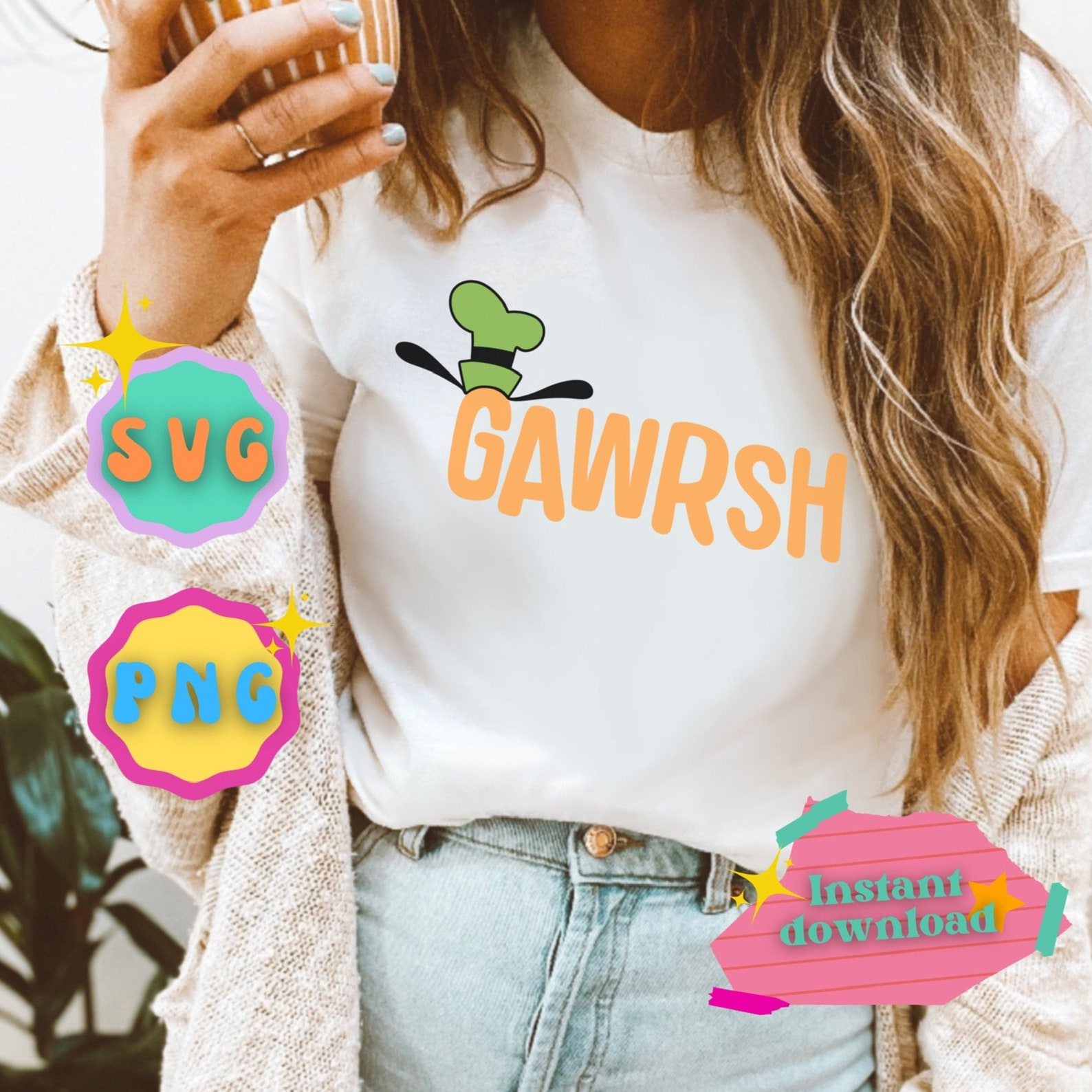 Goofy Gwarsh SVG PNG - Etsy