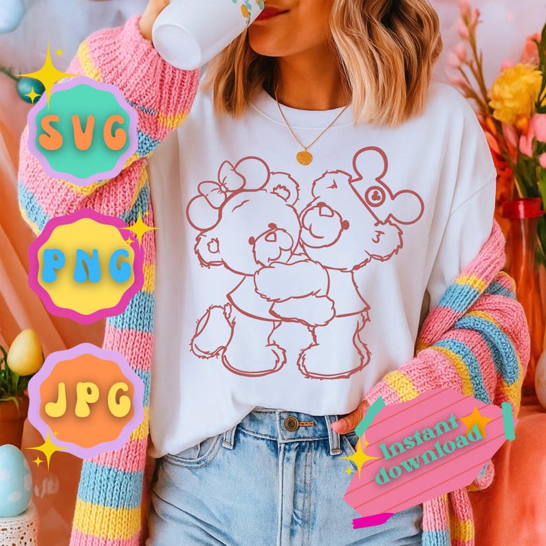 Cute 90’s Magical Teddy Bears - SVG - PNG - Etsy