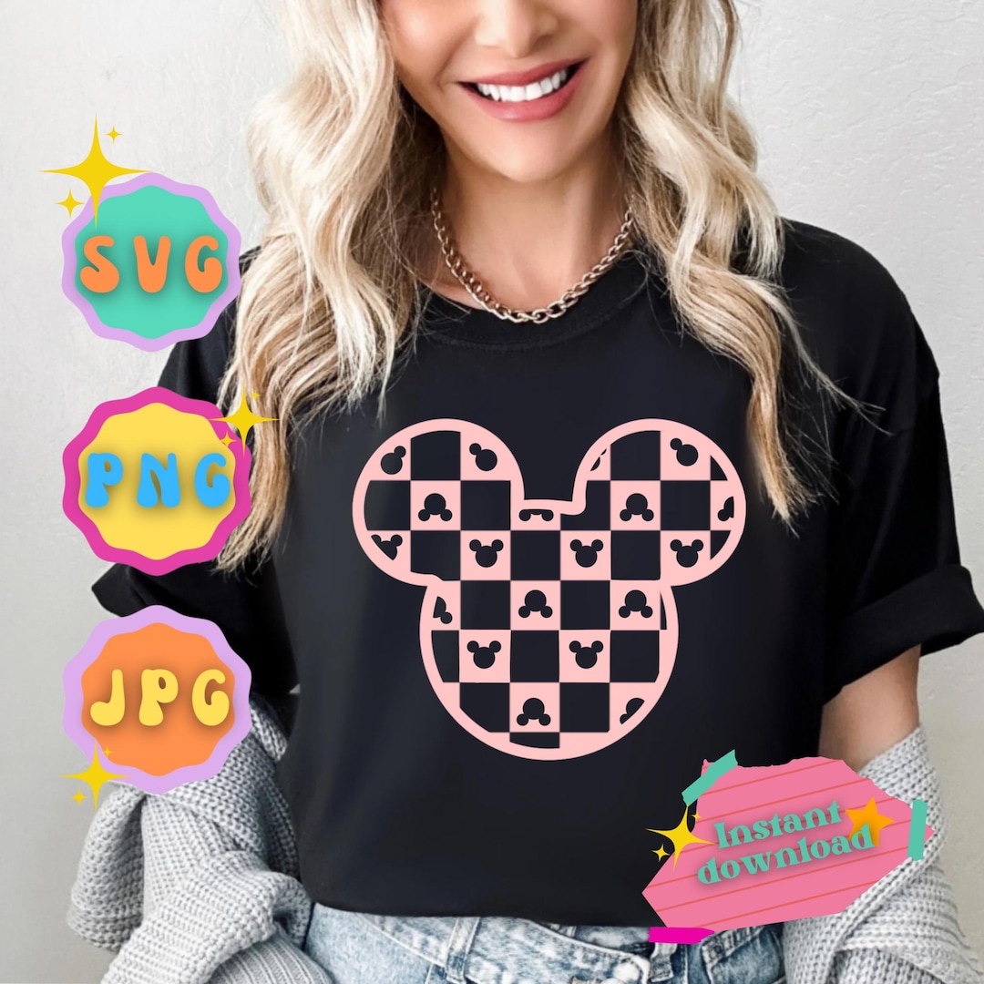 Checkered Retro Mouse -SVG - PNG - Etsy