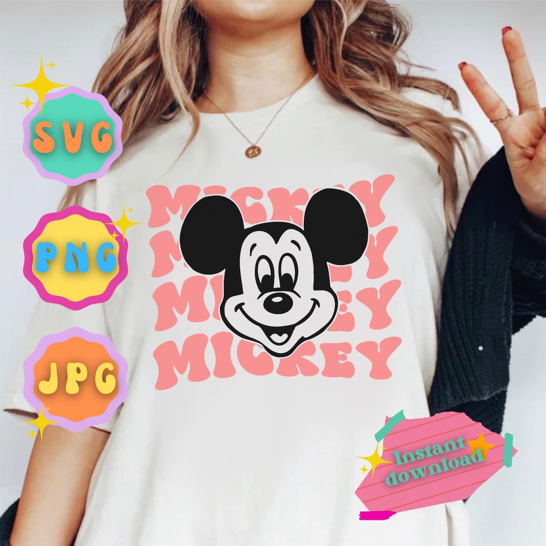 Retro Mickeyy SVG - PNG - JPG - Etsy
