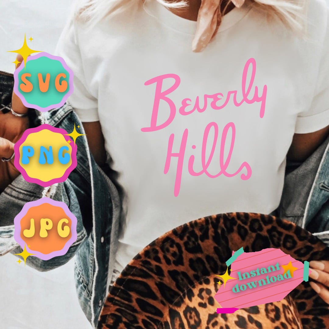 Beverly Hills - SVG - PNG - JPG - Etsy