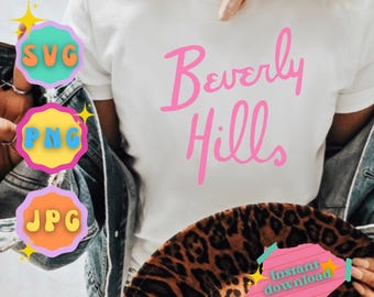 Beverly Hills PNG Digital Download - Trendy SVG - California Cricut ...