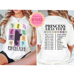 Princess Eras Tour 300 DPI Princesses Magical Princess - Etsy
