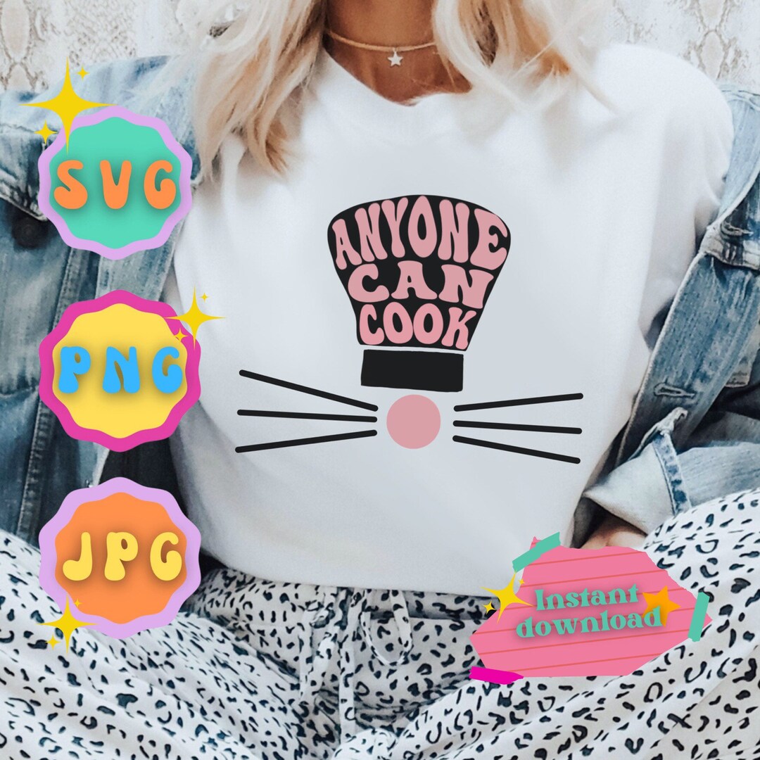 Anyone Can Cook Chefs Hat SVG - PNG - JPG - Etsy