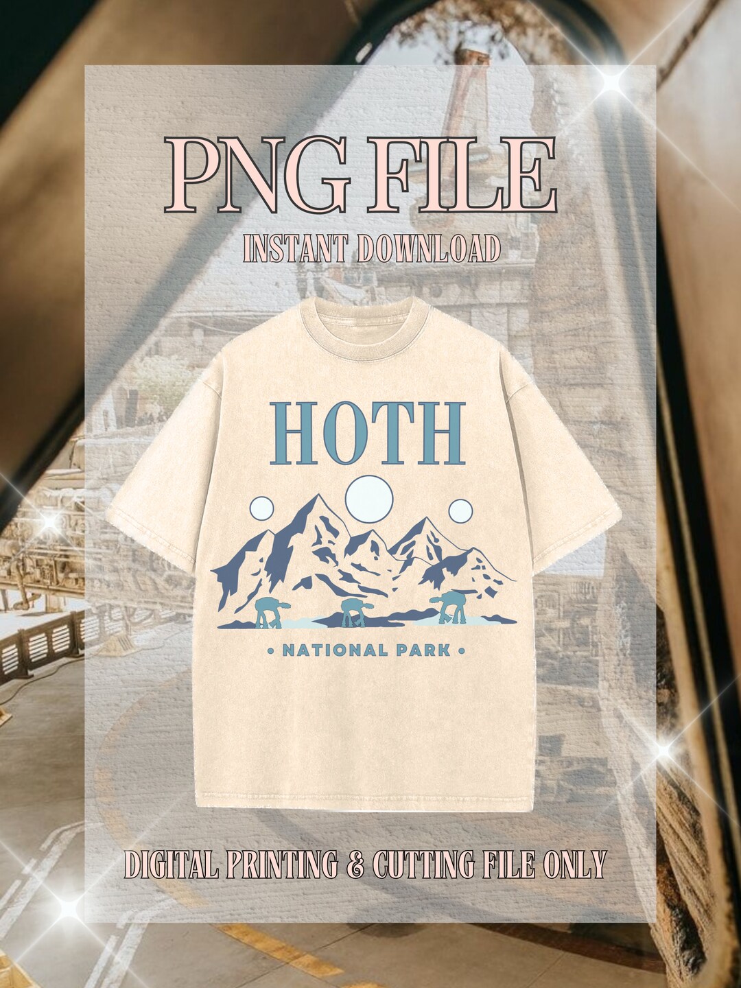 Hoth PNG Star Wars Galaxies Edge Cricut Silhouette Sublimation Digital ...