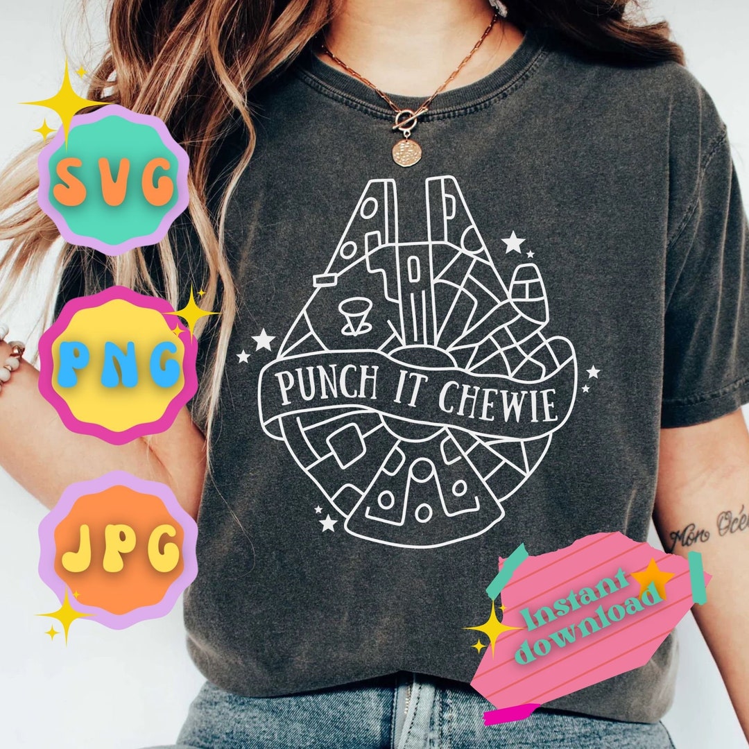Punch It Chewie SVG PNG JPG - Etsy