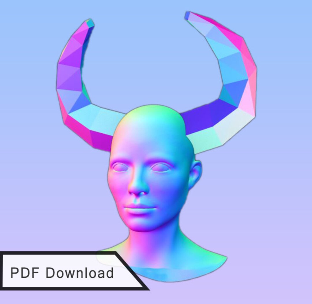 Cosplay DIY Horn Pattern Horn Pattern DIY Cosplay Pattern EVA Foam ...