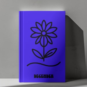 Birth Flower Journal | Birth Month Flower Gift | Engraved Gratitude ...