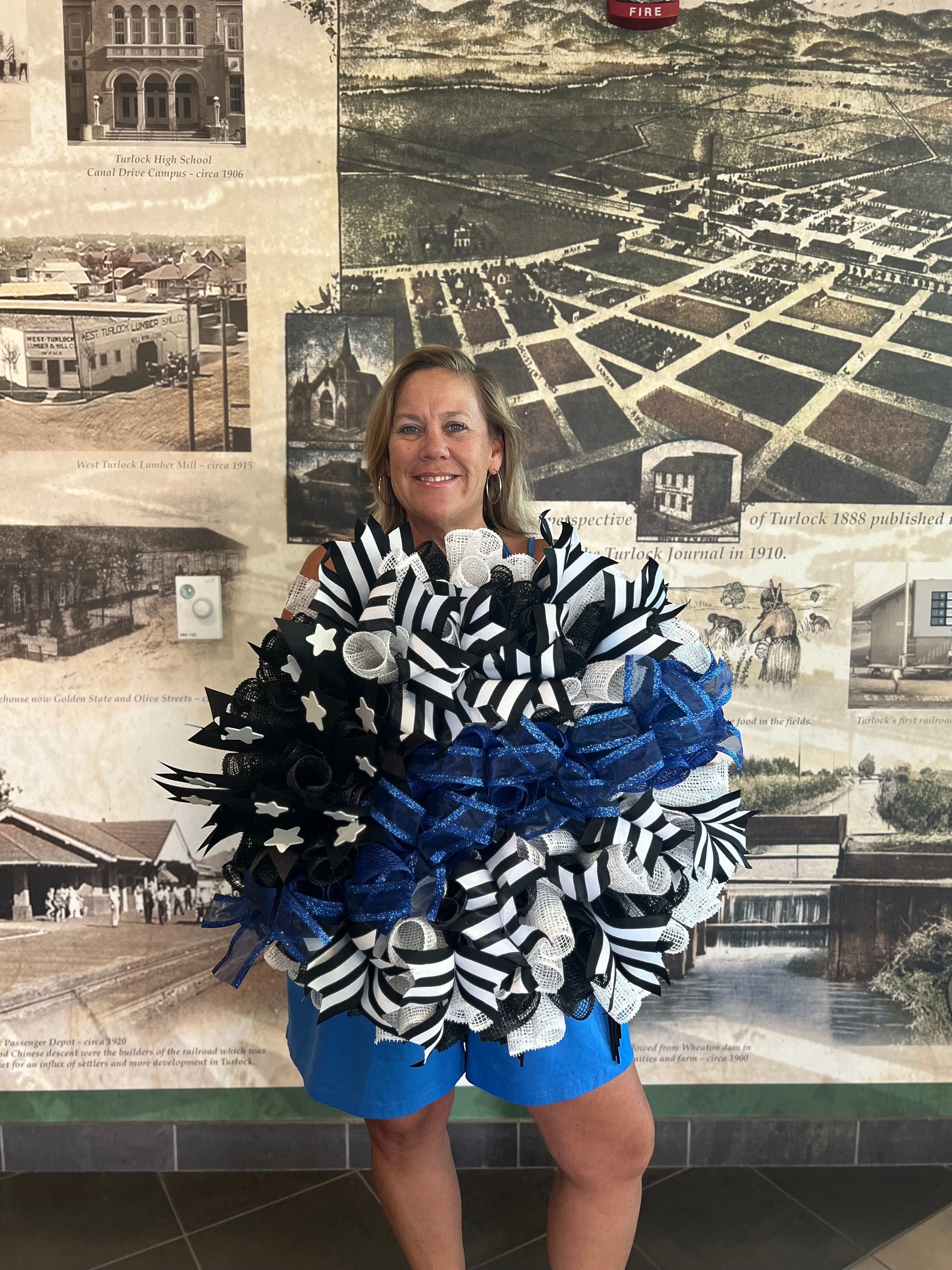 Blue Line Wreath/ Back the Blue/ Police Officer Blue Line/ How to Make ...