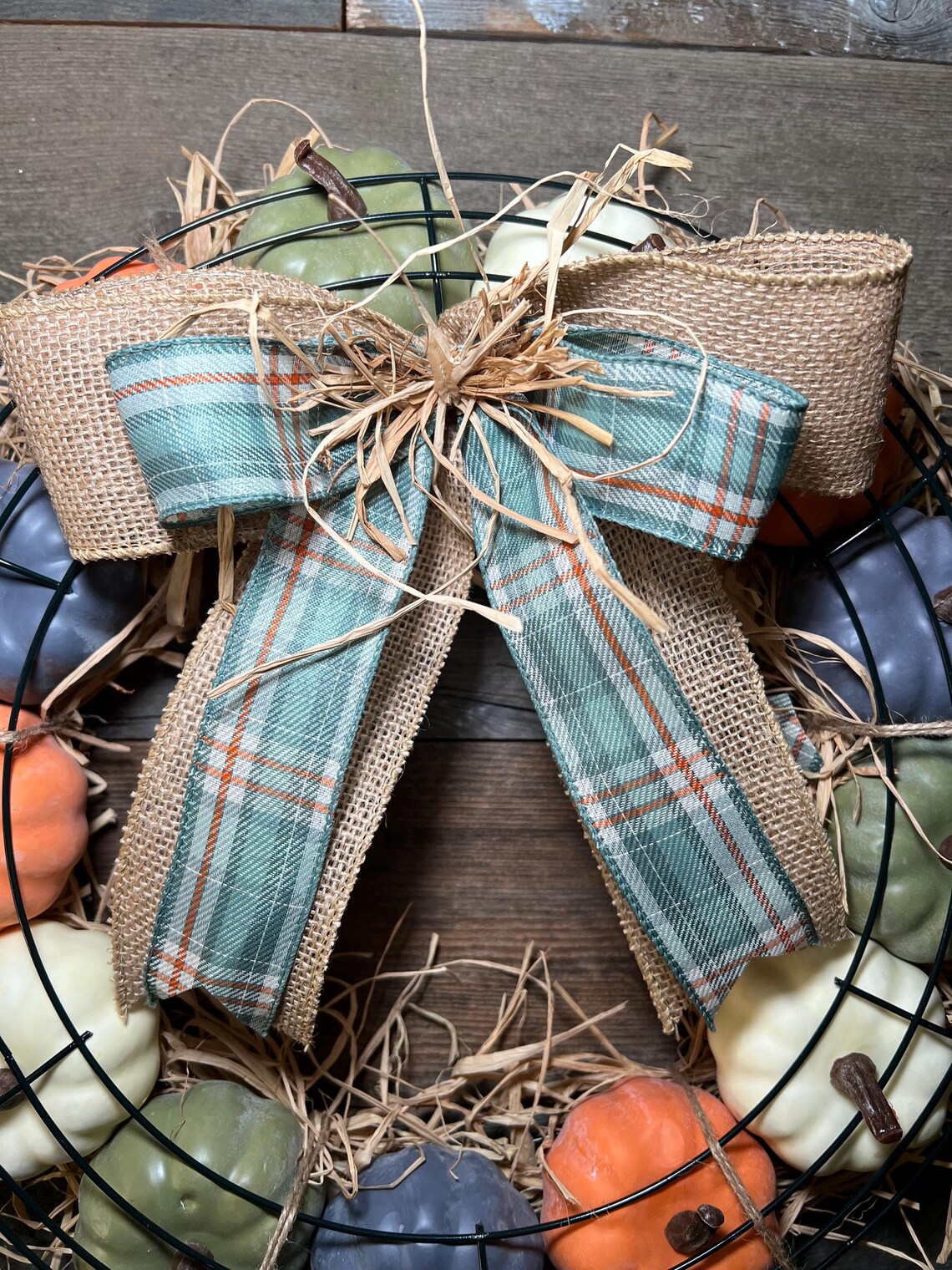 Fall Wreath Kit, Pumpkin Wreath Kit, Farmhouse Fall Wreath, Pumpkin ...