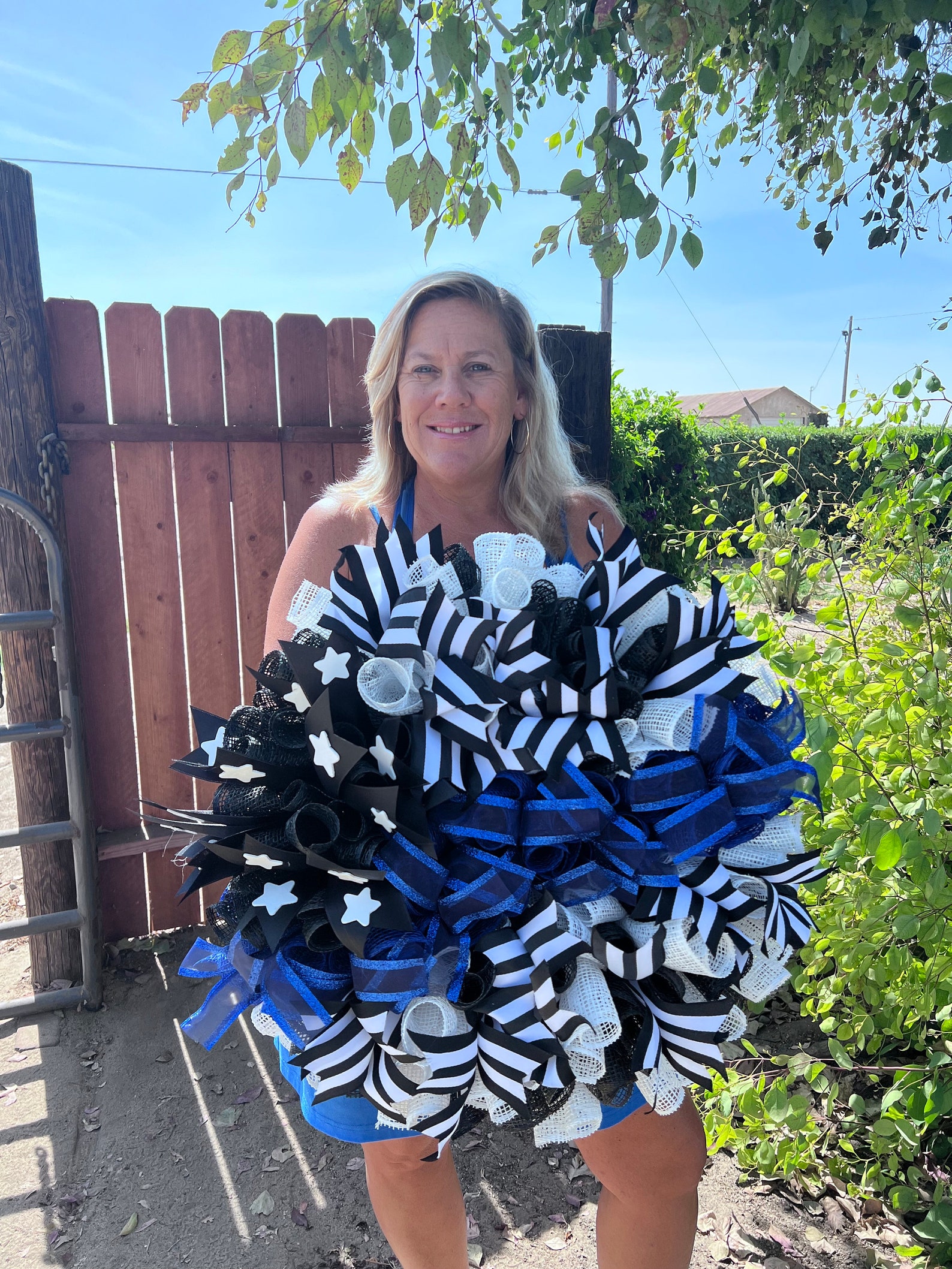 Blue Line Wreath/ Back the Blue/ Police Officer Blue Line/ How to Make ...