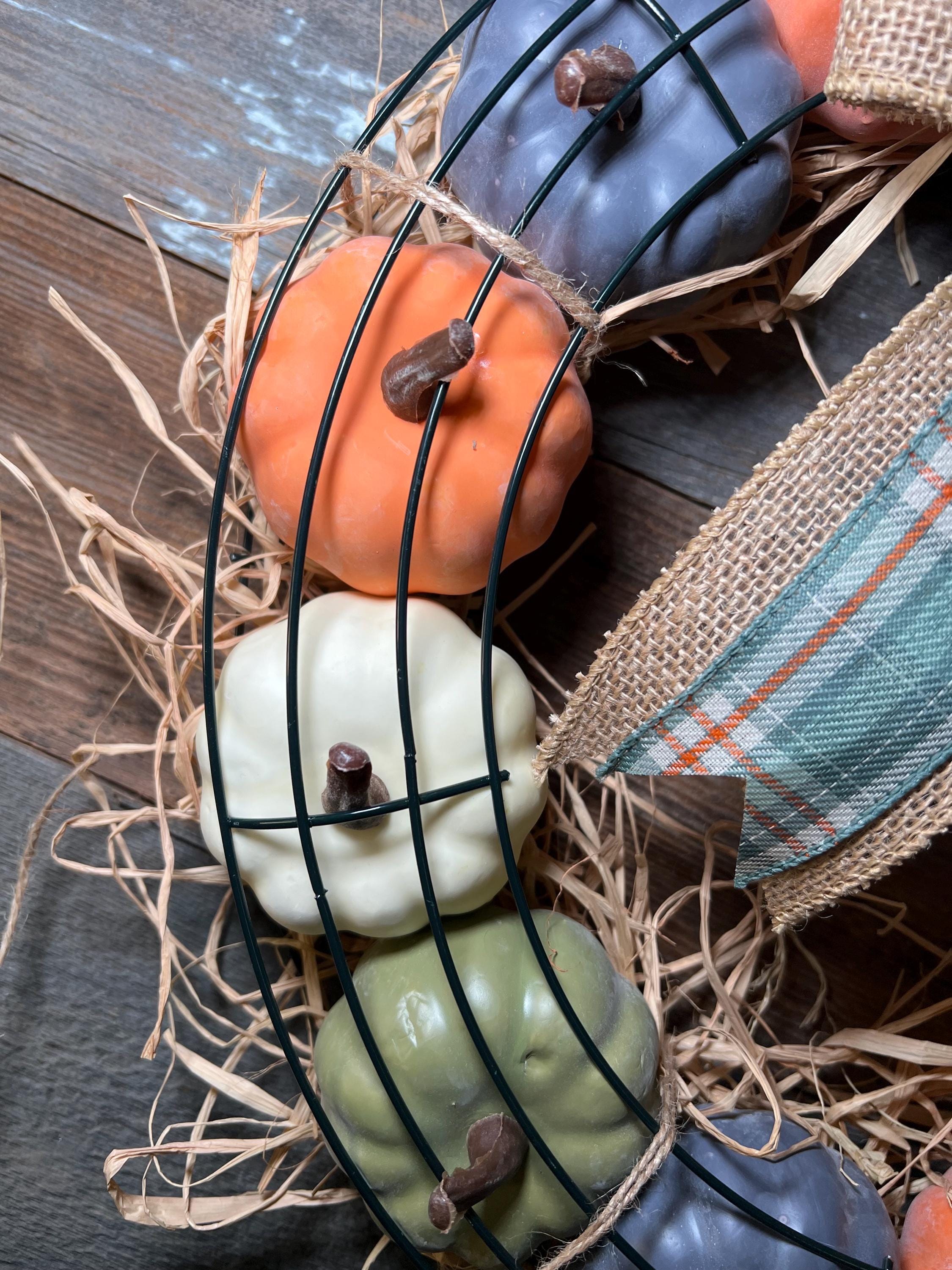 Fall Wreath Kit, Pumpkin Wreath Kit, Farmhouse Fall Wreath, Pumpkin ...