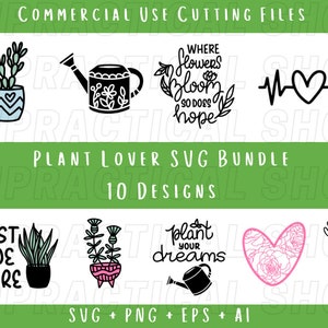 Plant Lover Svg Bundle Plant Svg Plant Quotes Svg - Etsy UK