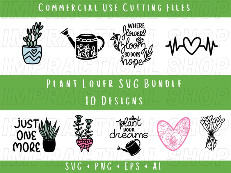 Plant Lover Svg Bundle Plant Svg Plant Quotes Svg - Etsy UK