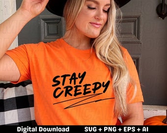 Stay Creepy SVG - Etsy