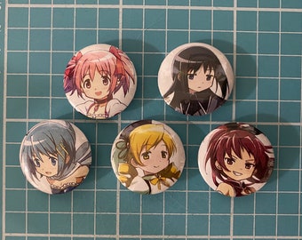 MADOKA MAGICA Assorted Badges Heart/75mm - Etsy
