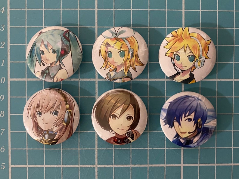 Vocaloid Character Pins - Etsy Canada