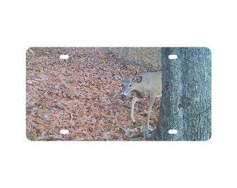 Personalized License Plate Antlers License Plate Deer Front License ...