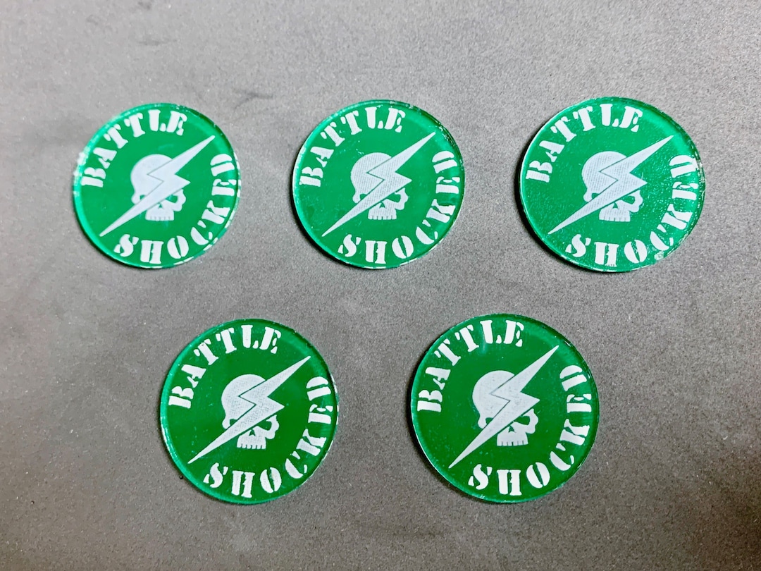 Battle Shock Tokens 40k 10th Edition Set of 5 - Etsy