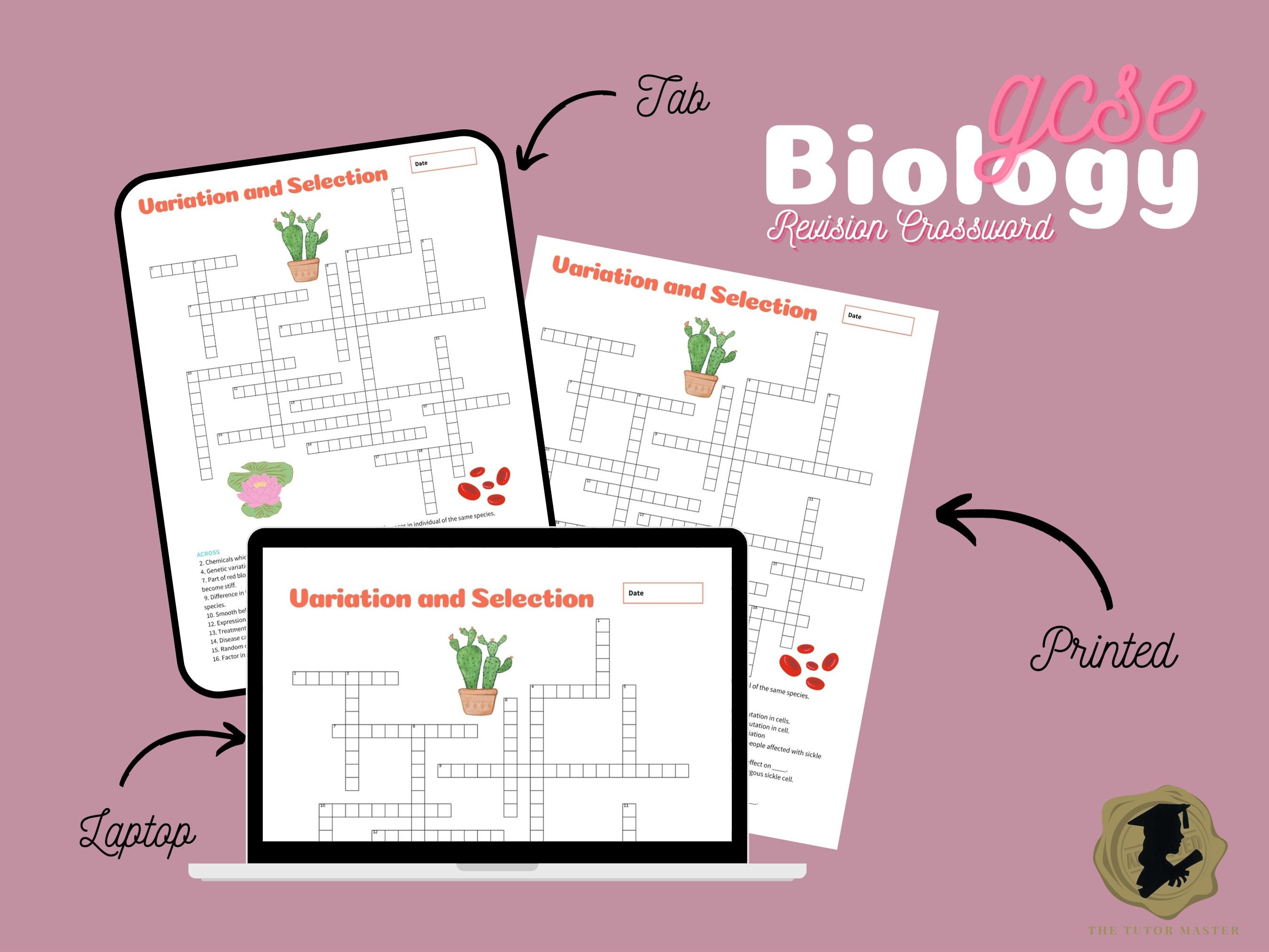 GCSE/IGCSE Biology Revision Crosswords - Etsy