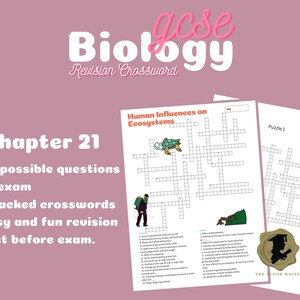 GCSE/IGCSE Biology Revision Crosswords - Etsy