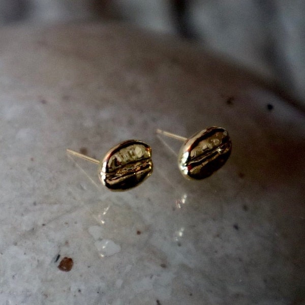 Coffee Bean Earrings - Etsy