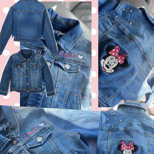Minnie Mouse Jean Jacket - Etsy