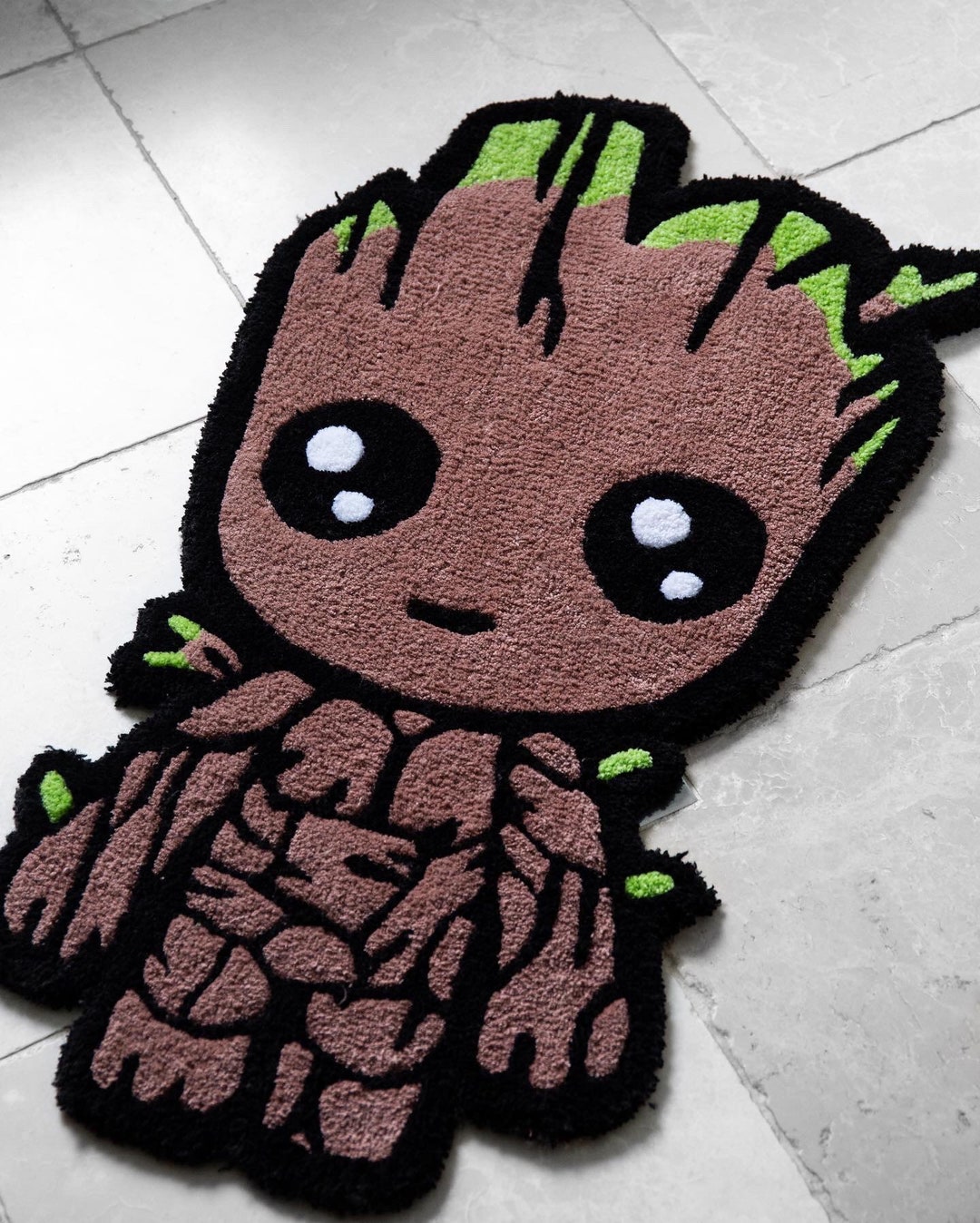 Marvel Tufted Rug Handmade Tufted Custom Rug Groot - Etsy