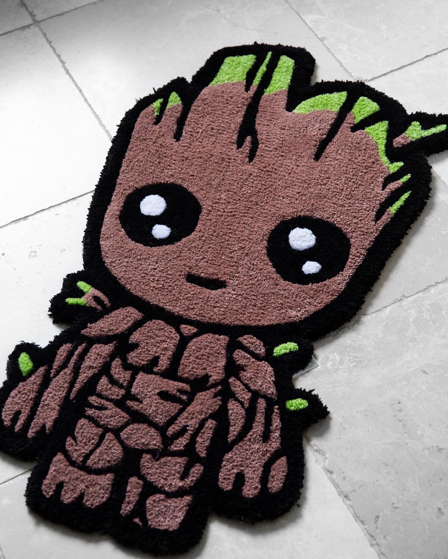 Marvel Tufted Rug Handmade Tufted Custom Rug Groot - Etsy