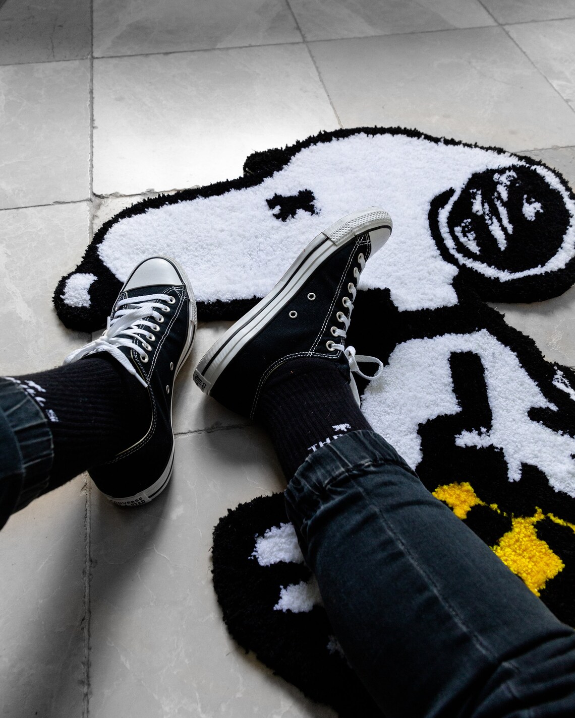 Snoopy Rug Handmade Tufted Acrylic Yarn Custom Tufted Rug Custom Rug ...