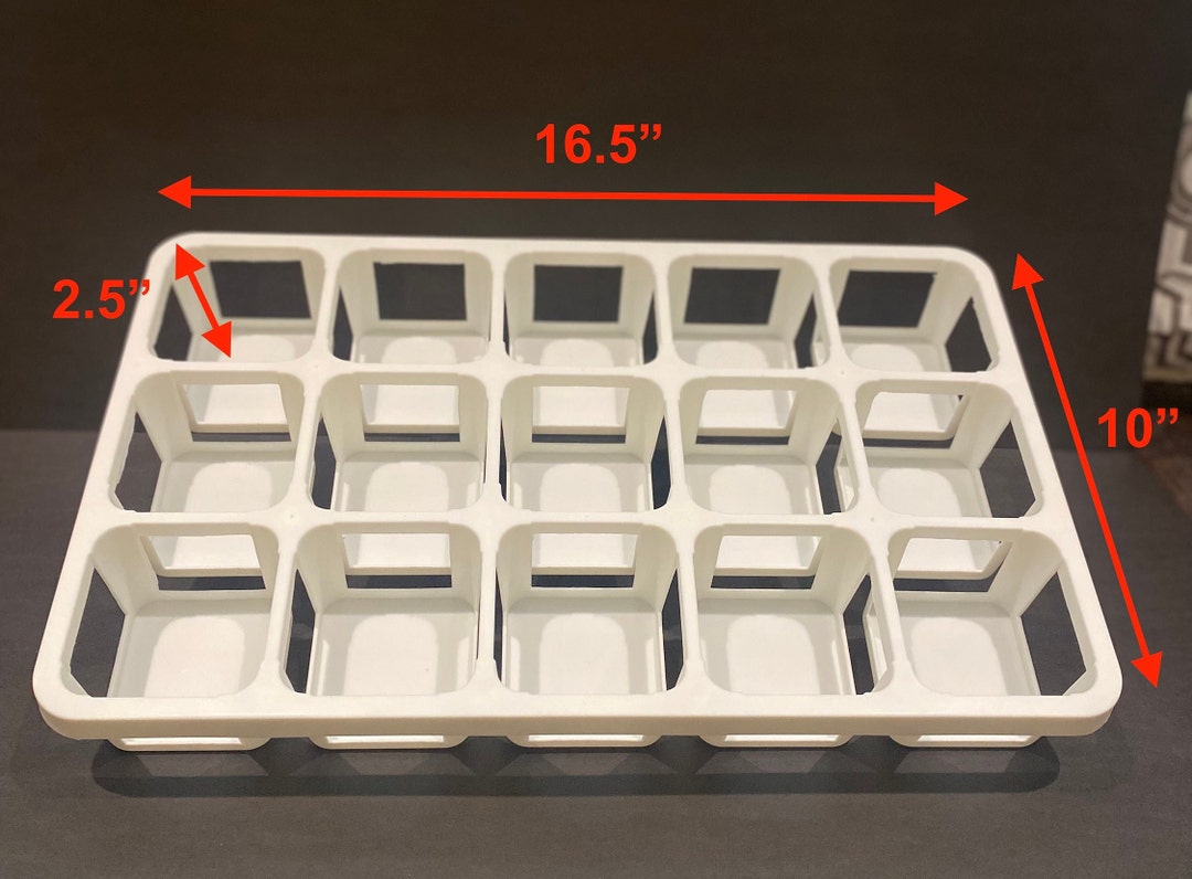 WHITE Carrying Tray for 3 Inch Self Watering Pot, Tray for Pots up to 3 ...